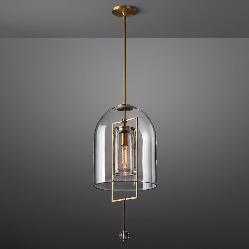 Fulcrum Pendant 28"H rh Fulcrum pendant light ceiling light crystal ...